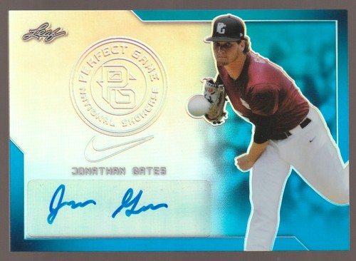 2017 LEAF PGNS METAL "BLUE" AUTOGRAPH JONATHAN GATES # 19/30 | eBay