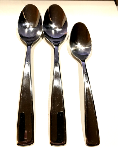 ARGENT 2 Place Spoons & 1 Teaspoon 18/10 Stainless Steel Flatware | eBay