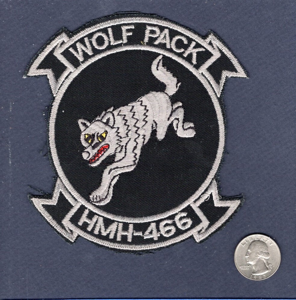HMH-466 WOLFPACK CH-53 Sea Stallion USMC 5" Helicopter Squadron Patch | eBay