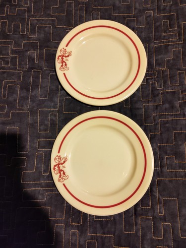 Reddy kilowatt Syracuse China Plates Set Of 2 | eBay