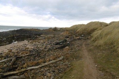 Photo 6x4 Shoreline path, West Links Dirleton/NT5183 Gullane to ...