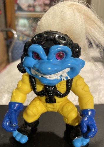 Vintage 1992 Hasbro Battle Trolls Ace Pilot Action Figure White Hair ...