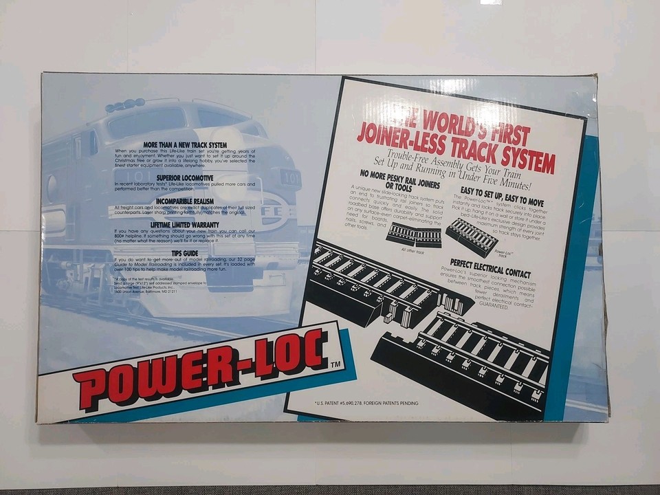 LIFE-LIKE TRAINS FREIGHT BLASTER HO TRAIN SET SANTA FE DIESEL COMPLETE ...