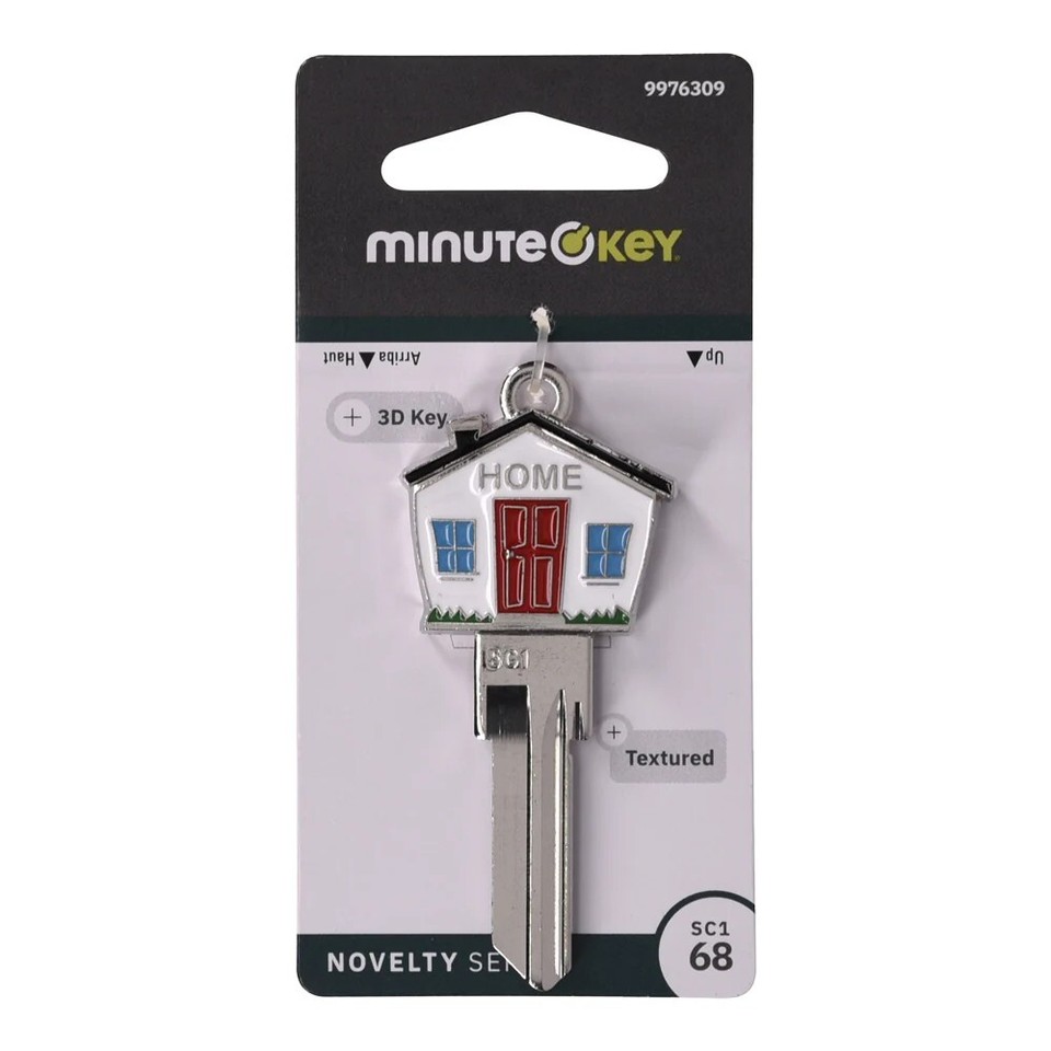 Minute Key HOME #68 Sc1 Brass House / Entry Key Blank - Silver Color | eBay