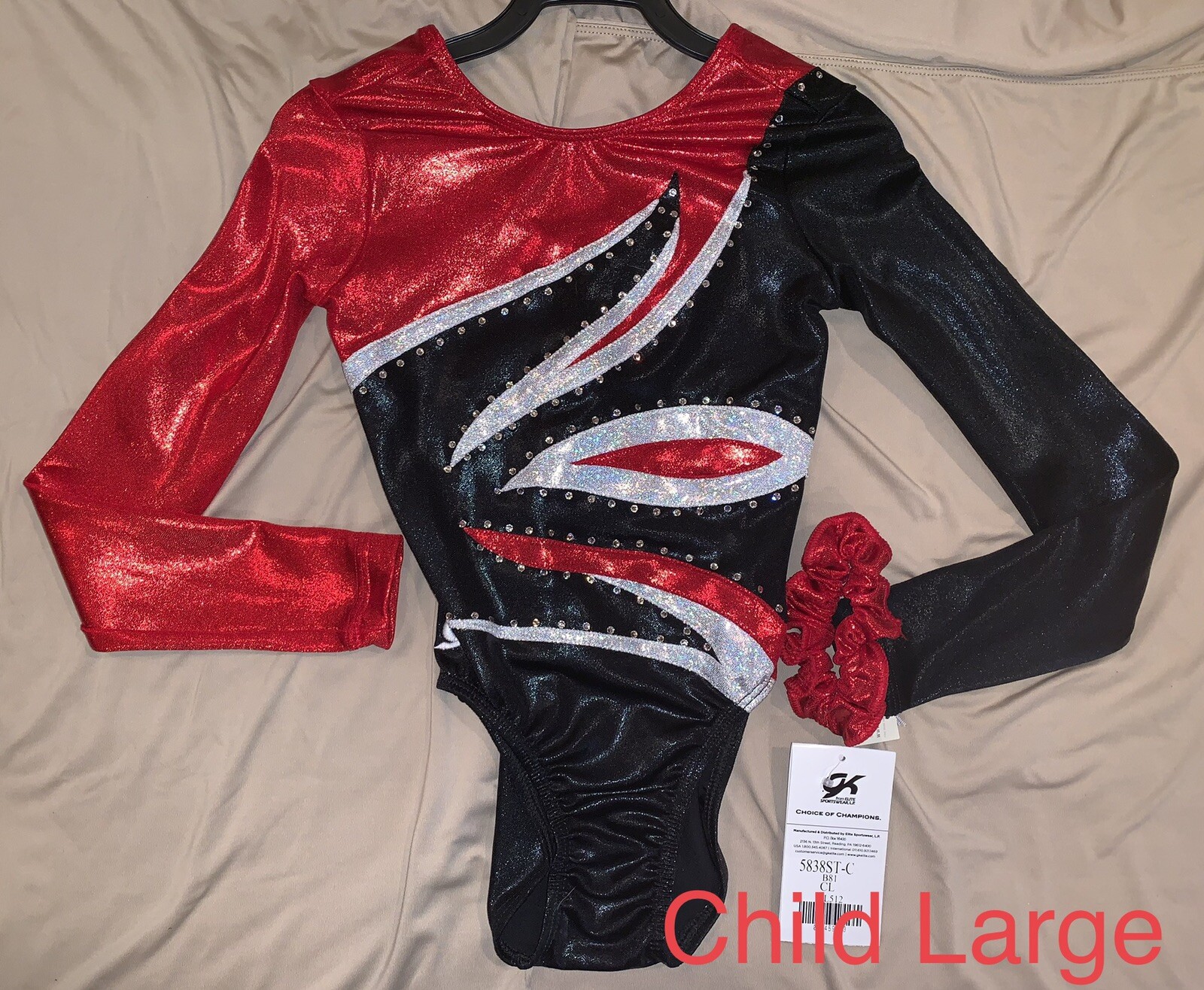 New GK ELITE Leotard GYMNASTICS BLING SWAROVSKI RHINESTONE Competition ...