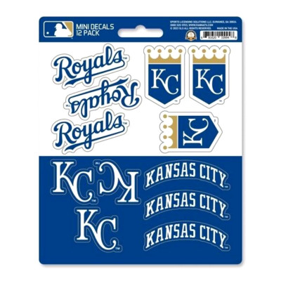 Kansas City Royals MLB Vinyl Die-Cut Sticker Set / Decal Sheet *Free ...