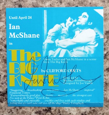 Ian McShane "John Wick" "Deadwood" Personally Signed 4"X4" Flyer AFTAL ...