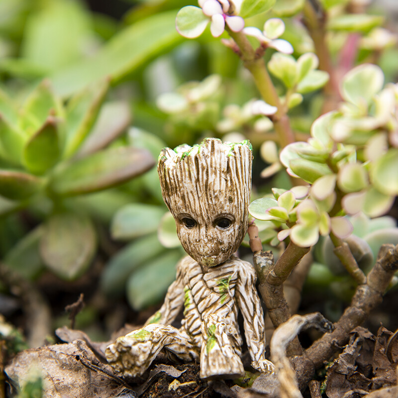 2.5in. Mini Baby Groot Figurine Sitting Statue Figure Guardians of ...