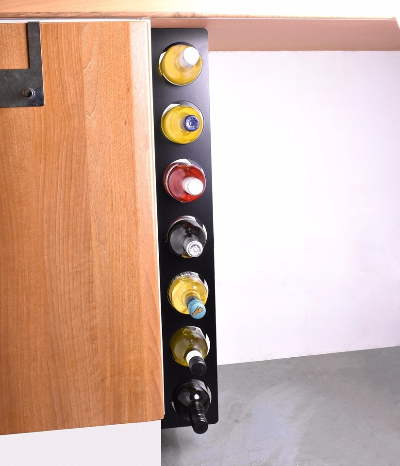 Kitchen Under Cabinet Space Filler Wine Rack 7 Bottle Holder Unit Shelf ...