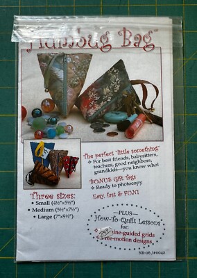 Quilt Bag Pattern: Quiltwoman's "Humbug Bag"; (3) Sizes; Preowned ...