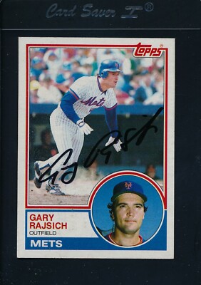 1983 Topps #317 Gary Rajsich Mets Signed Auto *13385 | eBay
