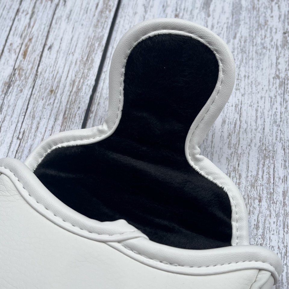 White Golf Half Mallet Putter Head Cover Magnetic Mid Mallet Putter ...