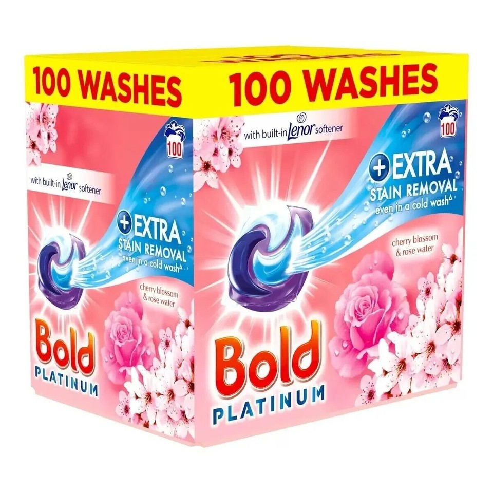 Bold Platinum Pods Washing Detergent Tablets Capsules 50/ 70/ 100/ 140 ...