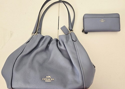 Coach Maya Shoulder Purse / Bag Accordion Zip Wallet with Strap SV ...