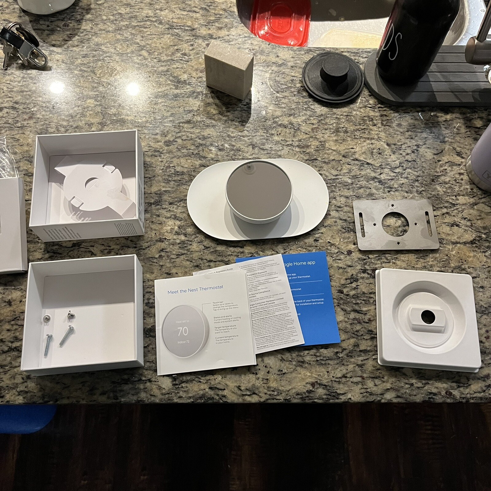 Google Nest Smart Thermostat, Snow - GA01334-US
