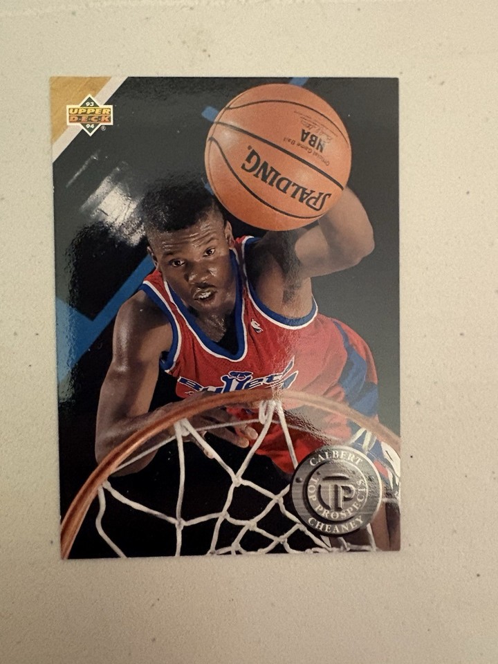 (3) 1993-94 Topps & Upper Deck Calbert Cheaney rookie cards Washington ...