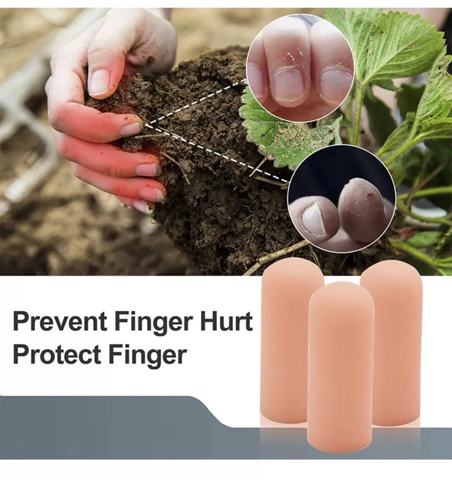 5-20x Silicone Finger Protector Waterproof Finger Protectors Gel Thumb ...