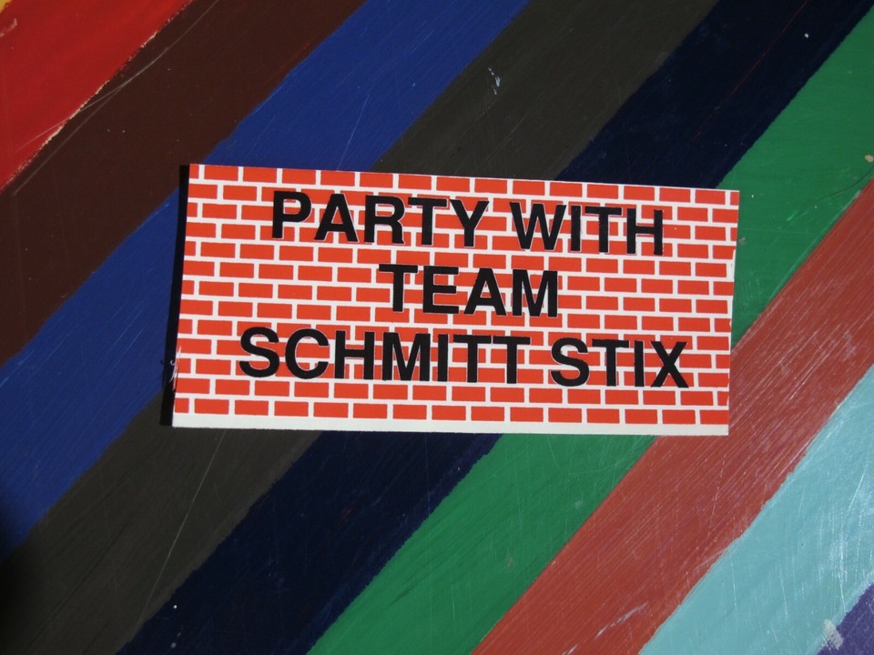 vtg 1980s Schmitt Stix skateboard sticker - Final Cut '88 Howell ...