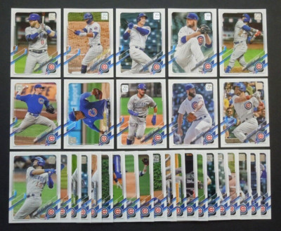 2021 Topps Chicago Cubs Team Set w/ Update Kris Bryant Anthony Rizzo ...