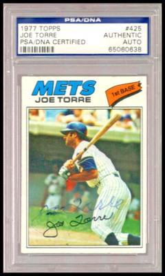 1977 TOPPS PSA/DNA AUTHENTIC AUTO #425 JOE TORRE NEW YORK METS | eBay