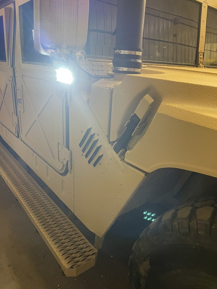 Military Humvee Mirror Mounted Dual Light Kit LED 24V | eBay