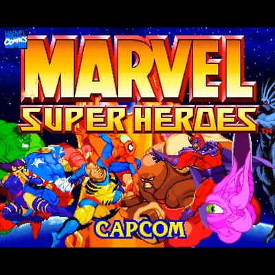 Used Marvel Super Heroes Arcade Game Cartridge CPS-2 Capcom American ...