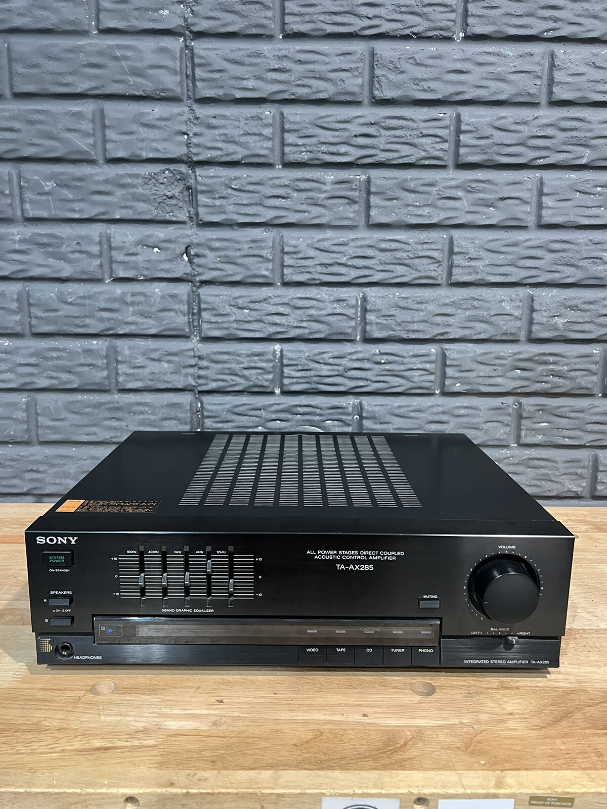 Sony TA-AX285 Integrated Amplifier for sale online | eBay