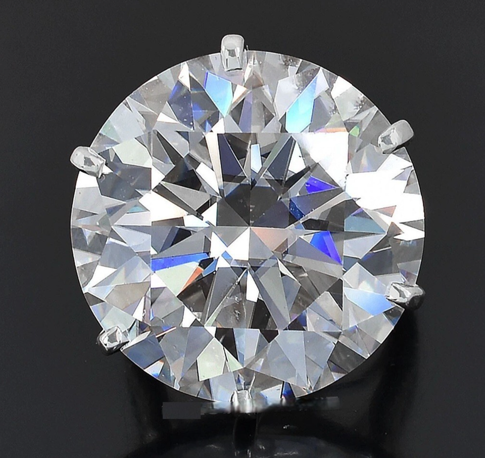 RARE 40 Ct Certified Treated Off White Diamond Solitaire - Statement ...