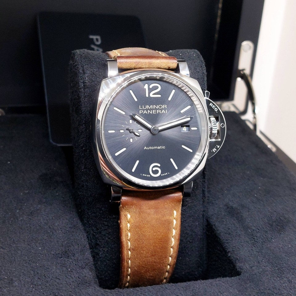 Panerai 42mm Grey Dial Luminor Due PAM904 PAM00904 (Full Set-2019) | eBay