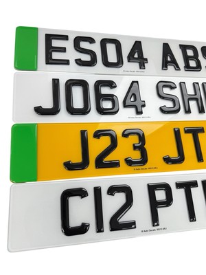 Number Plates 4D | 3D | 2D | 4D Gel 100% Road MOT Legal UK Standard EU ...