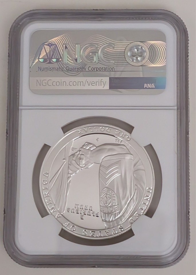 2021-P PROOF $1 LAW ENFORCEMENT SILVER DOLLAR NGC PF70 UC FDOI SKU ...