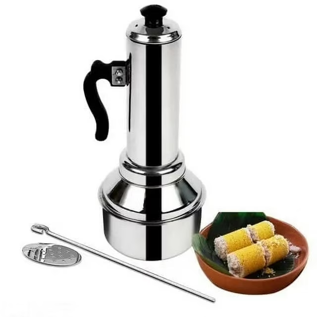 Puttu Maker/Puttu Kudam with Steamer Plate,Steel Stick and Lid ...