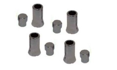 GM TPMS "Chrome" VALVE STEM CAP & SLEEVE SET OF 4 USA | eBay