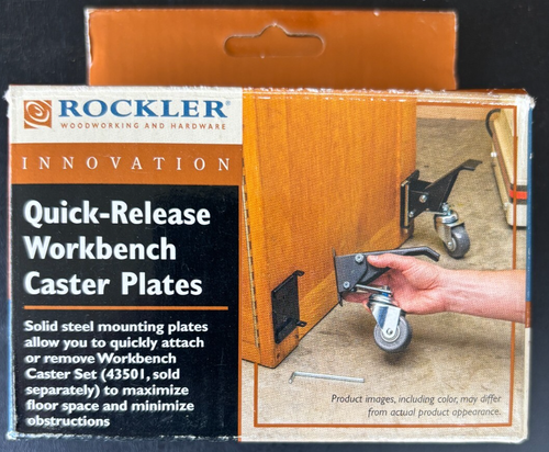 4 Pack Rockler Workbench Quick Release Caster Plates 53004 | eBay