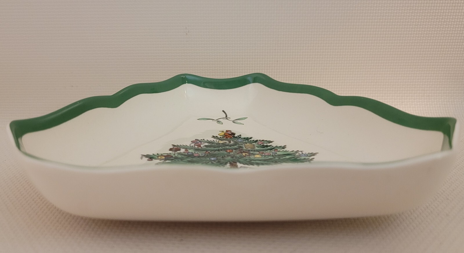 Spode Christmas Tree Mini Ceramic Triangle Nut /Candy Dish ~ England ...