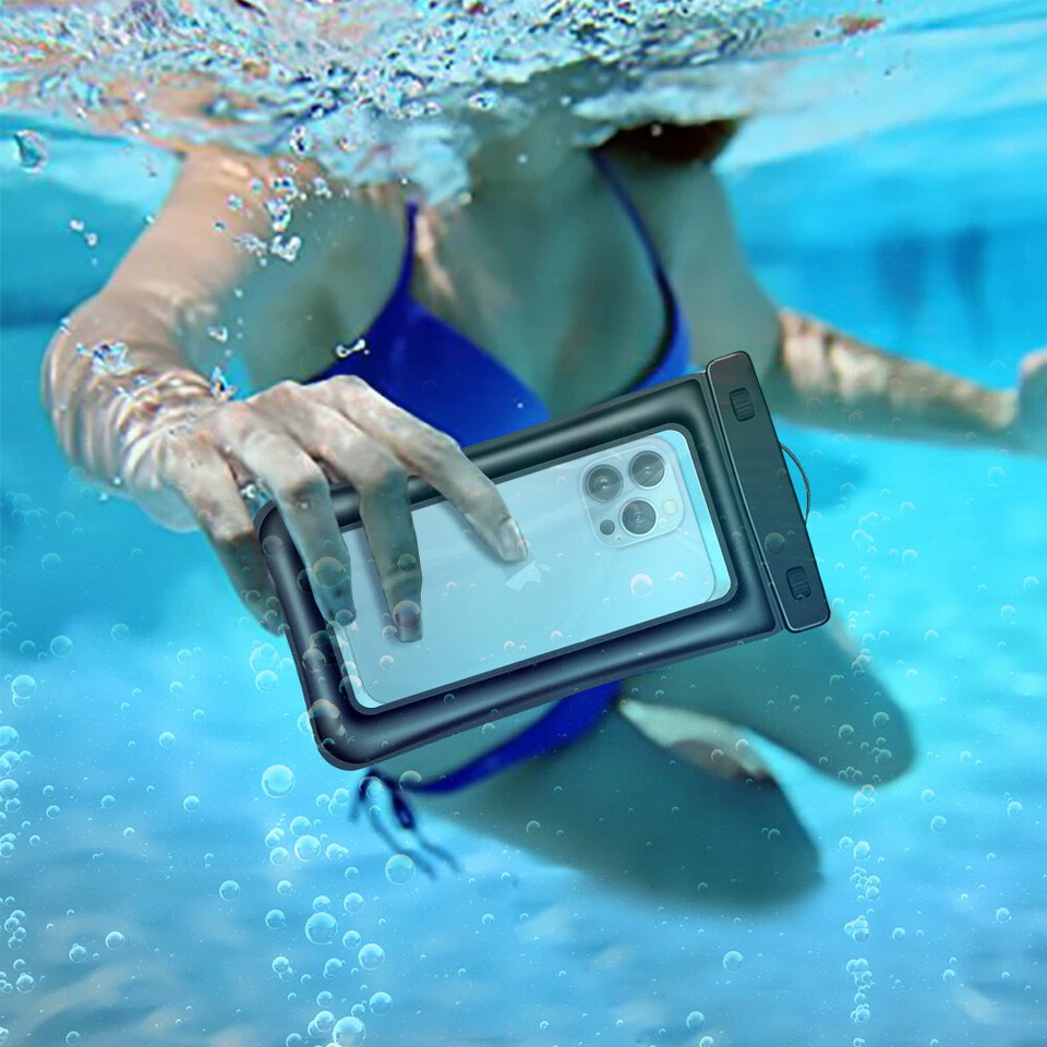 Waterproof Phone Pouch Dry Bag Floating Cover Swimming for iPhone 13 12 ...