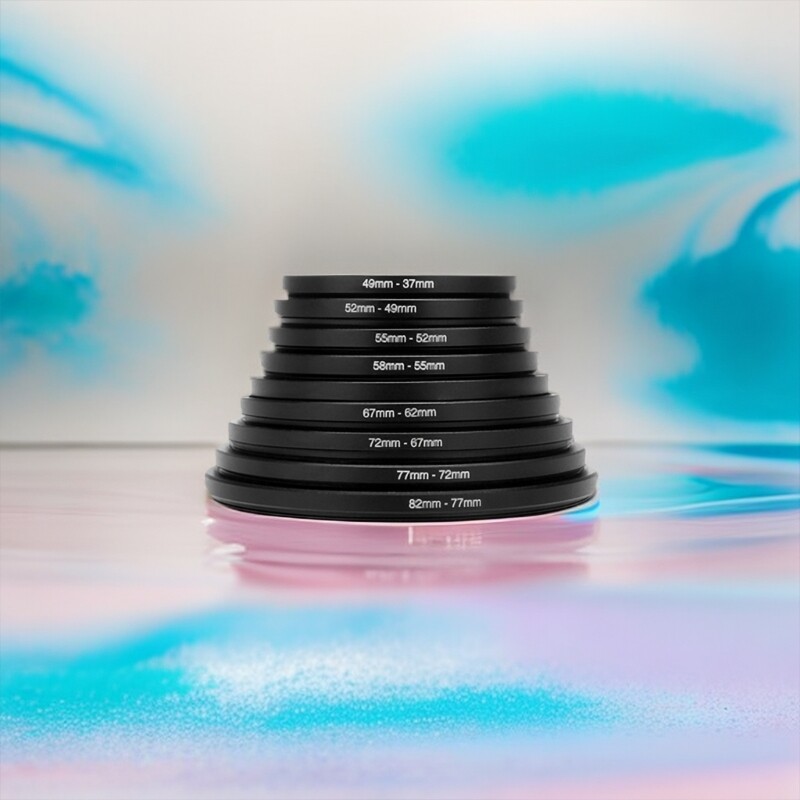 9Pcs/Set DSLR Lens Filters UV and Polarizers with Converter Adapter ...