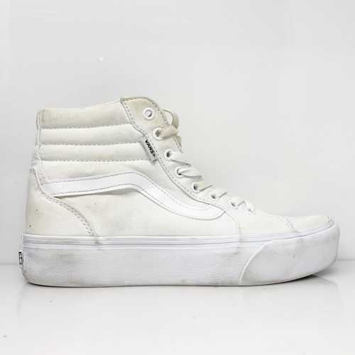 Vans Womens SK8 Hi 721356 White Casual Shoes Sneakers Size 10 | eBay