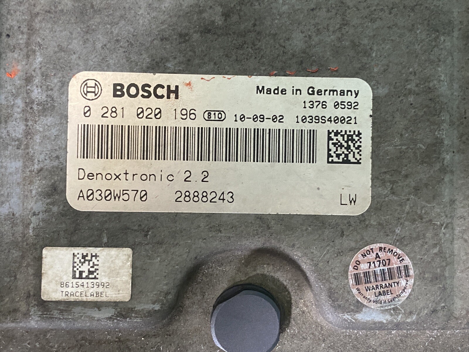 Bosch 0 281 020 196 International Control Unit Dosing System ...