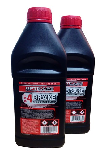 2x UNIVERSAL DOT 4 BRAKE & CLUTCH FLUID 1 LITRE 1L DOT4 SAE J1703 J1704 ISO 4925 5049784827347 ...