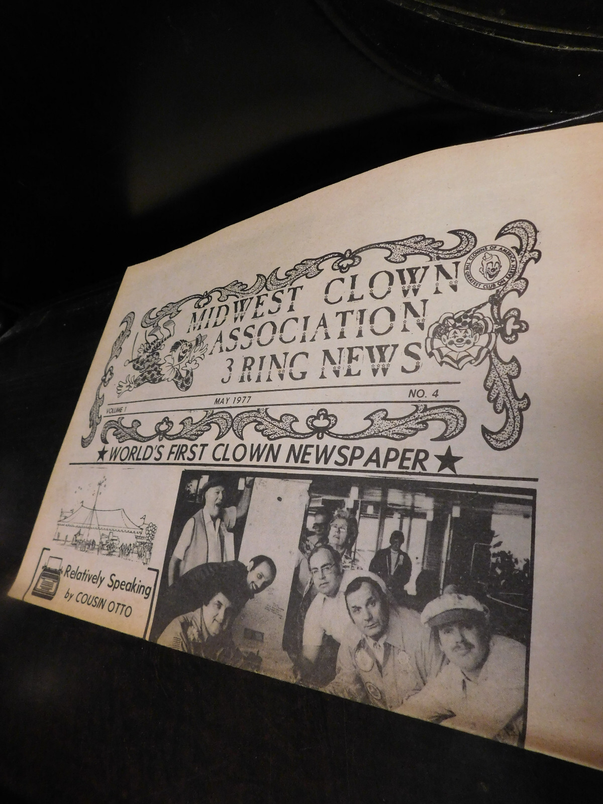 3 Ring News Clown Magazine Newspaper Midwest Clown Assoc. 1977 May | eBay