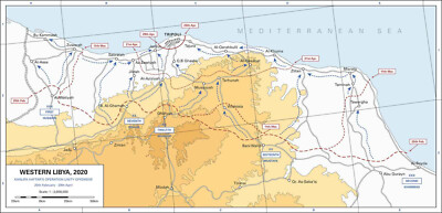 Khalifa Haftar 2020 Operation Unity Campaign Map Libya War Poster Feb ...
