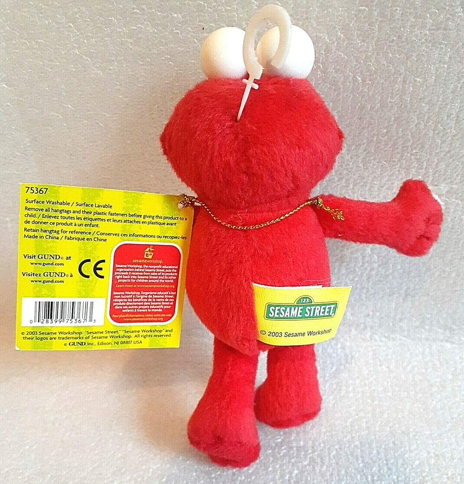Vintage 5" Gund Elmo Sesame Street Plush Figure NOS New Tags 2003 | eBay
