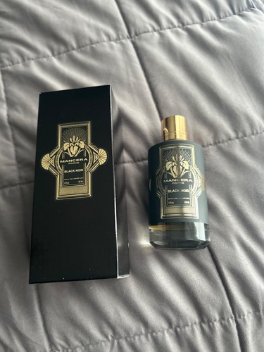 NEW-WITH BOX- BLACK NOIR MANCERA-EDP-SPRAY-4 OZ-120 ML- sprayed 10 ...