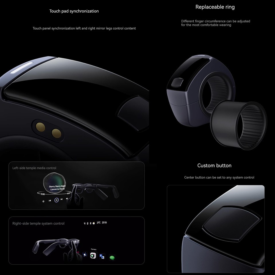 TCL RayNeo X2 Smart AR Glasses Full-Color Micro LED Display with ...