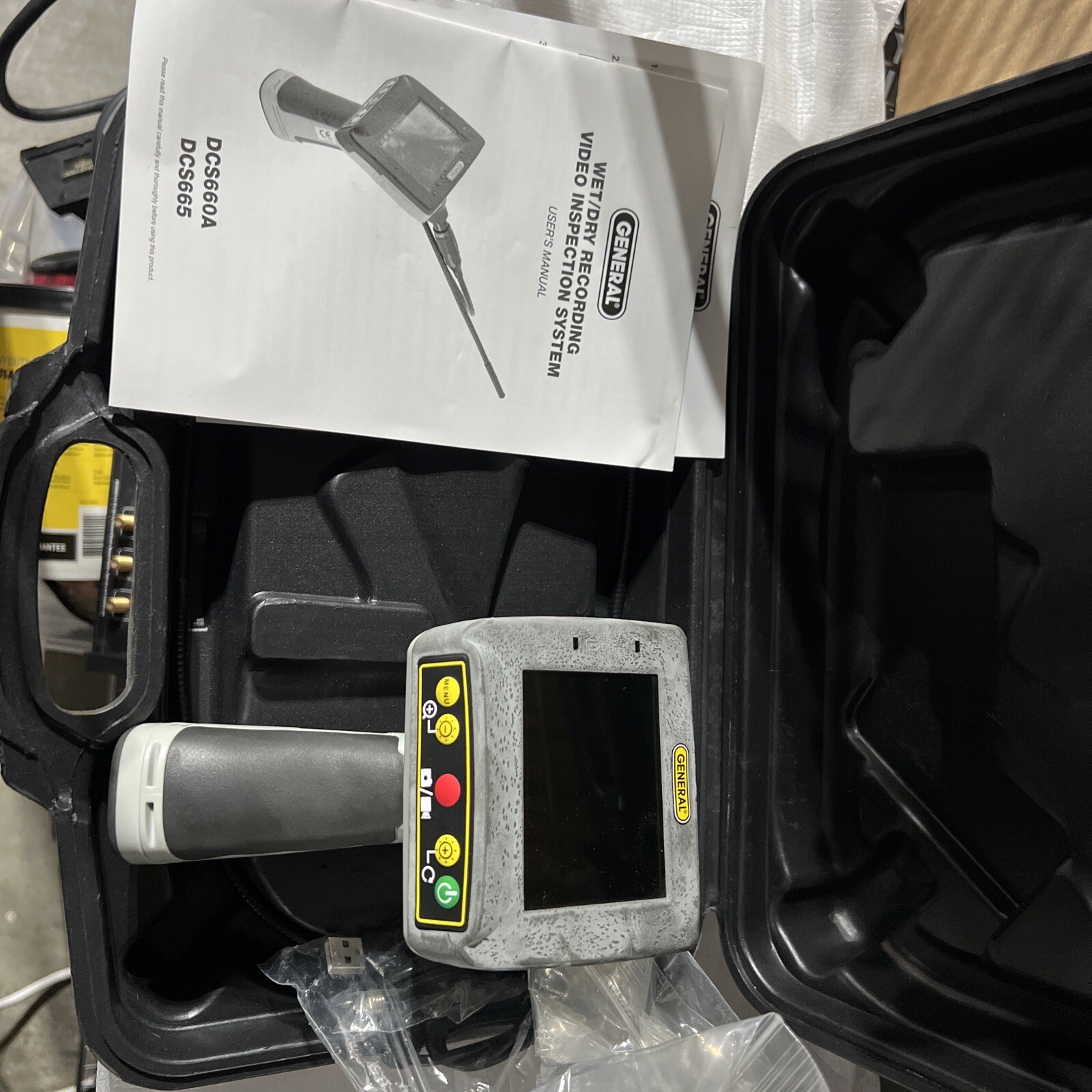 General DCS600A Wet/Dry Waterproof borescope Video Inspection Camera ...