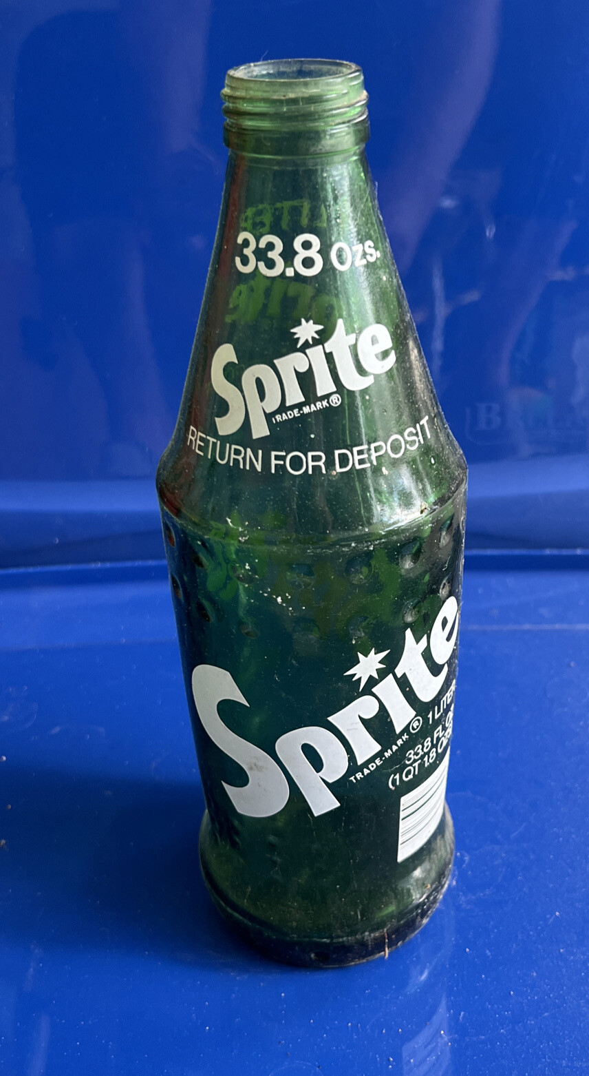 vintage sprite bottle 1 liter Green Glass 33.8 oz. No Cap. | eBay