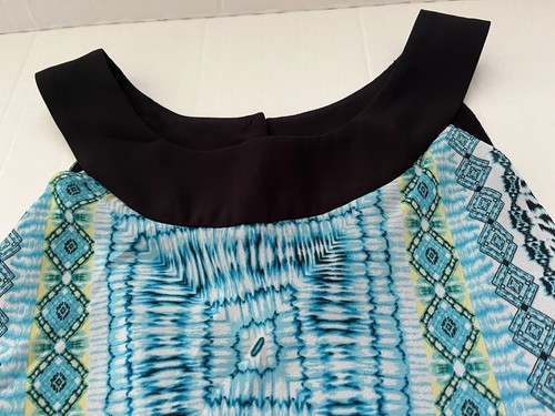 I.N. Studio Petite womens tank top geometric design shirt jagged bottom ...