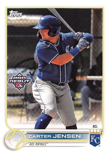 2022 Topps Pro Debut #PD100 Carter Jensen RC Rookie Card Kansas City ...