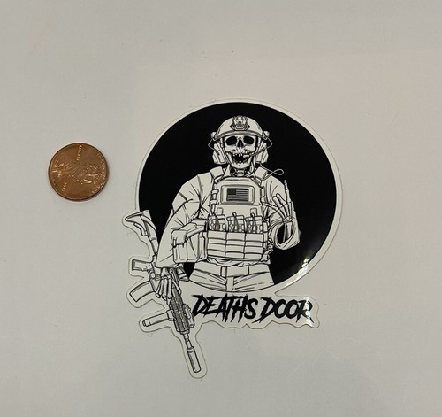 DEATHS DOOR tactical Sticker Skeleton | eBay